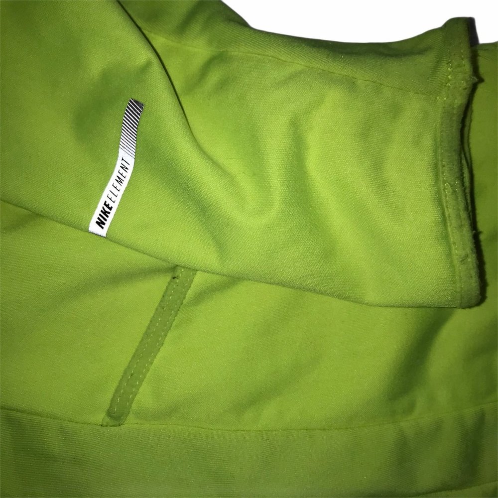 Nike Neon Bright Highlighter Yellow Zip Jacket Xs - Gem
